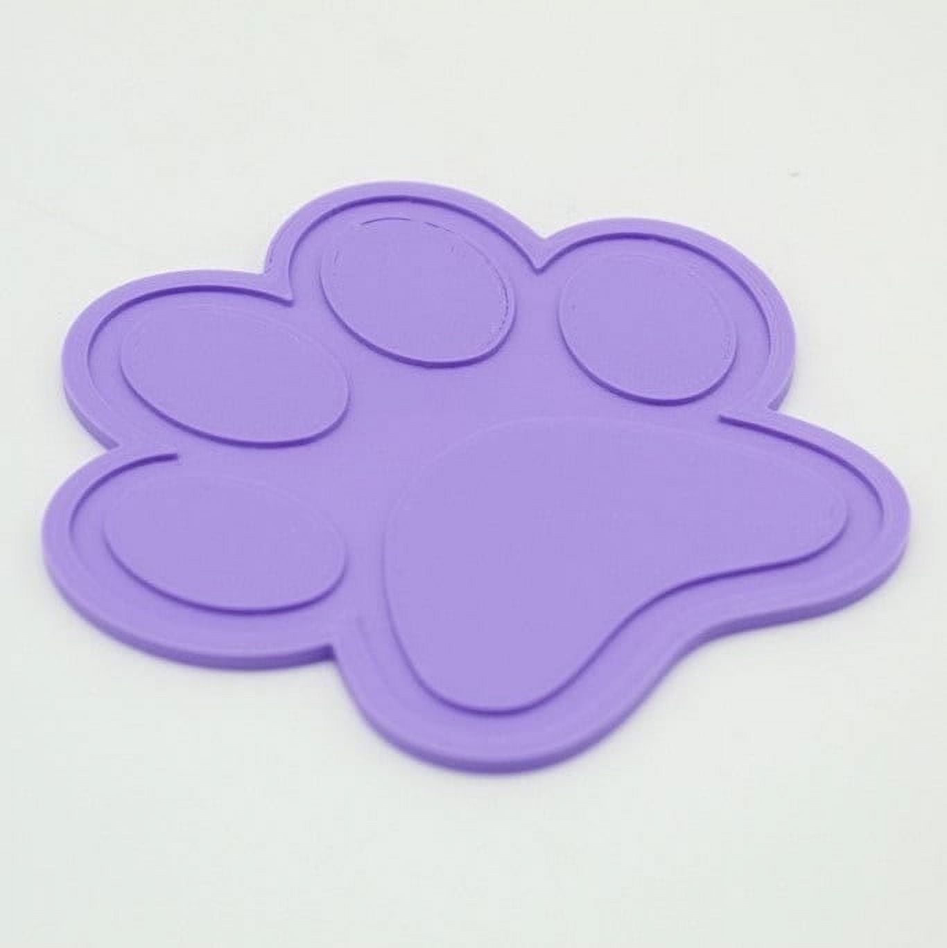 Clever Contraption Paw Print Coaster Set of 2 | Dog and Cat Footprint ...