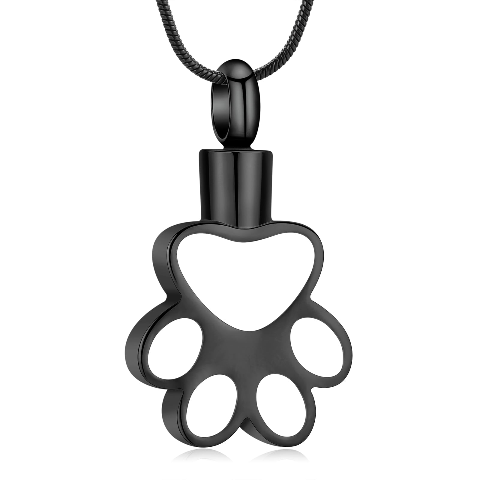 Paw Cremation Jewelry for Ashes Holder Necklace Urn Neckless Lockets ...