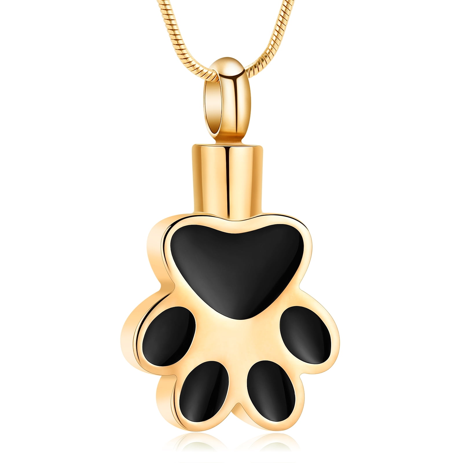 Paw Cremation Jewelry for Ashes Holder Necklace Urn Neckless Lockets ...