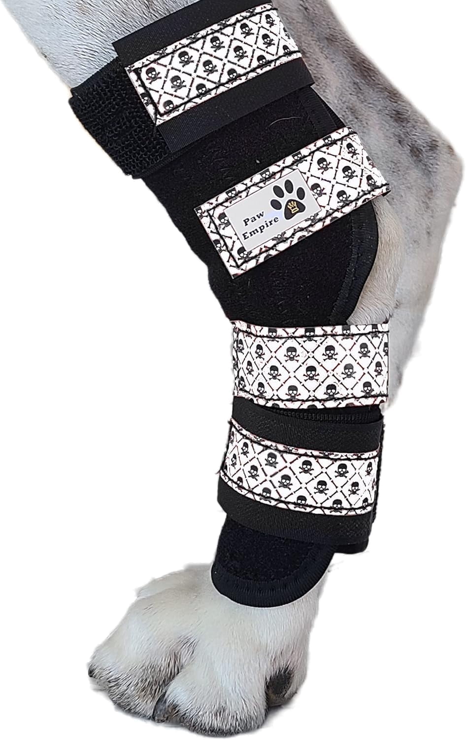Dog Leg Braces by Paw Empire, White Skulls, Large, Ultra Supportive ...