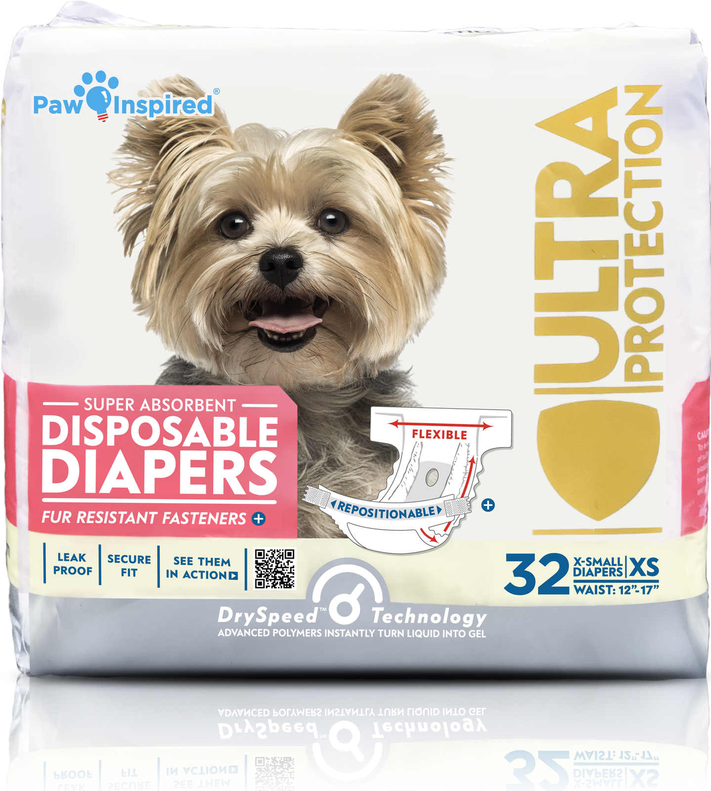 Clear Quest Disposable Doggy Diapers Small - Walmart.com