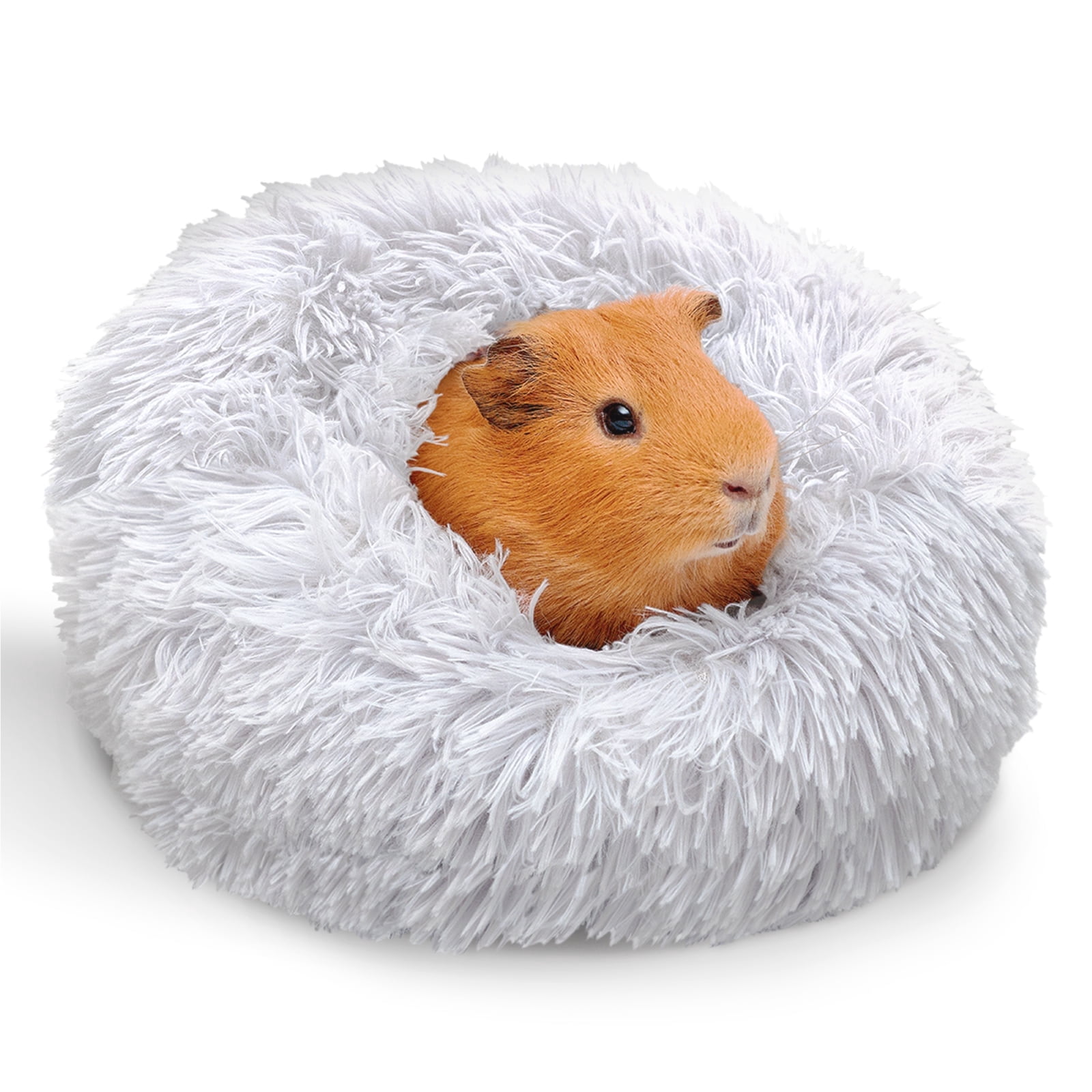 Paw Inspired Furr-O Guinea Pig Bed, Fluffy Burrowing Hideout, Light ...