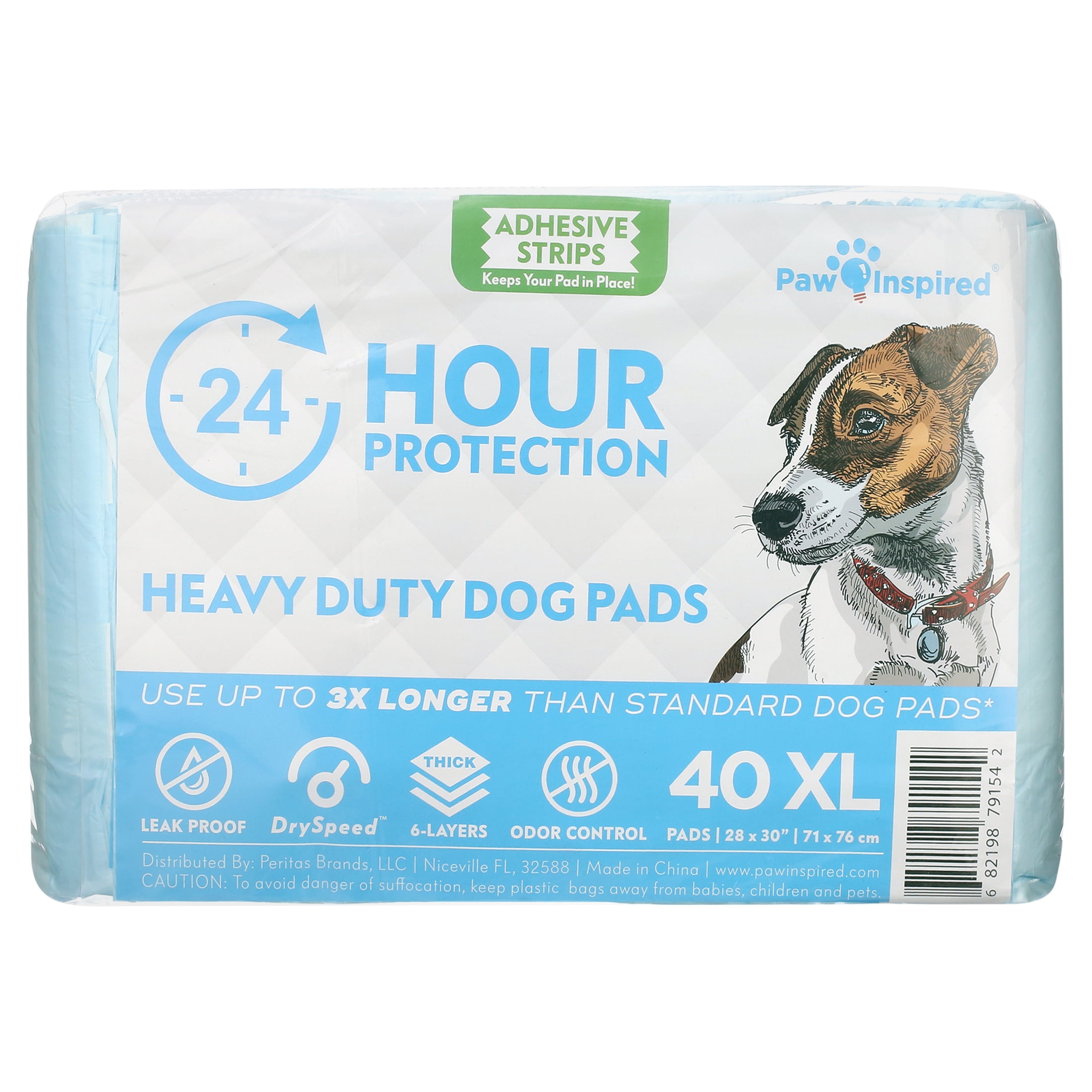 Paw Inspired Heavy Duty Dog Pads XXL Extra Large 28x30 inches 24hr ...
