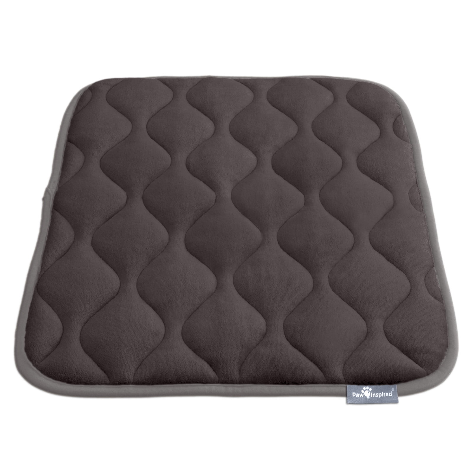 Paw Inspired Waterproof Anti-Slip 24-inch Dog Crate Mat Gray 23 x 17 ...