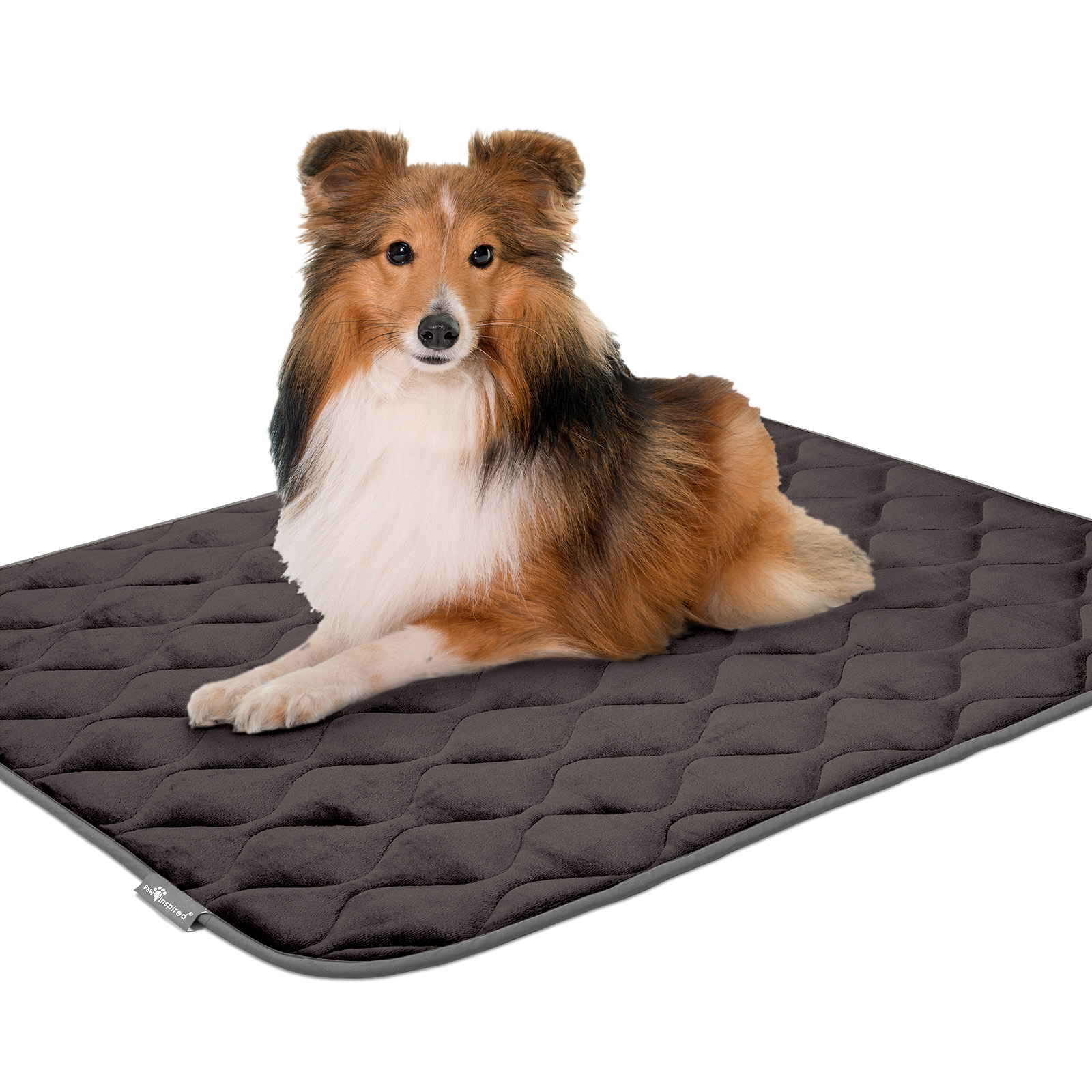 Best Pet Supplies Heavy Duty Pet Crate Mat - Light Brown Suede, Double ...