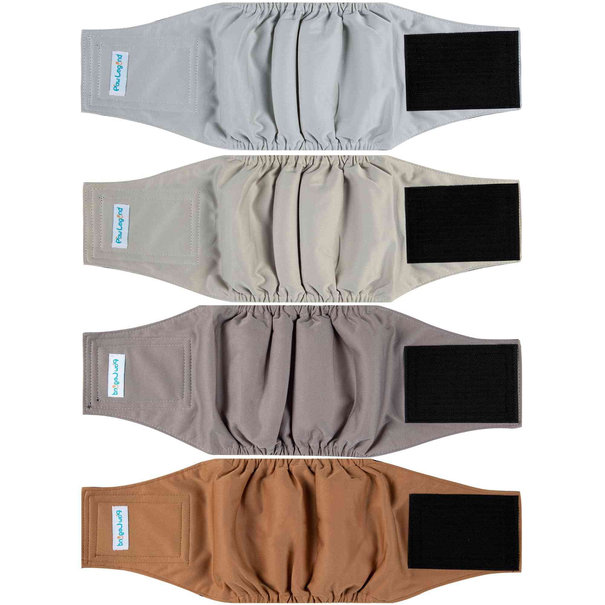 Paw Legend 4 Pack Washable Dog Diapers Male Dog Belly Bands for Male ...