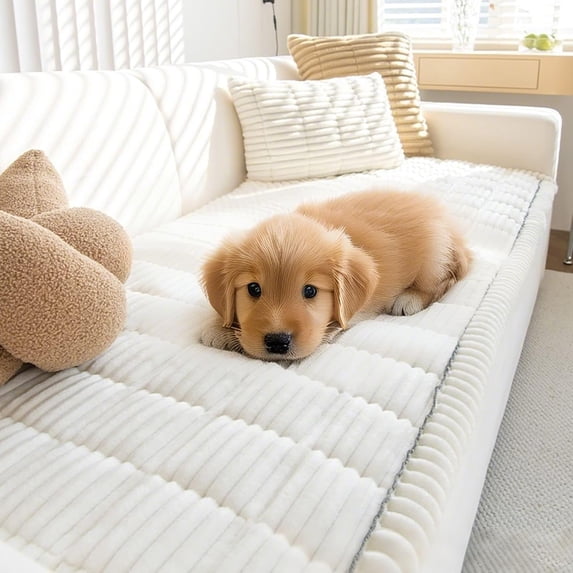 Paw Lounge Plush Pet Couch Cover, Ultra-Soft Non-Slip Sofa Protector ...