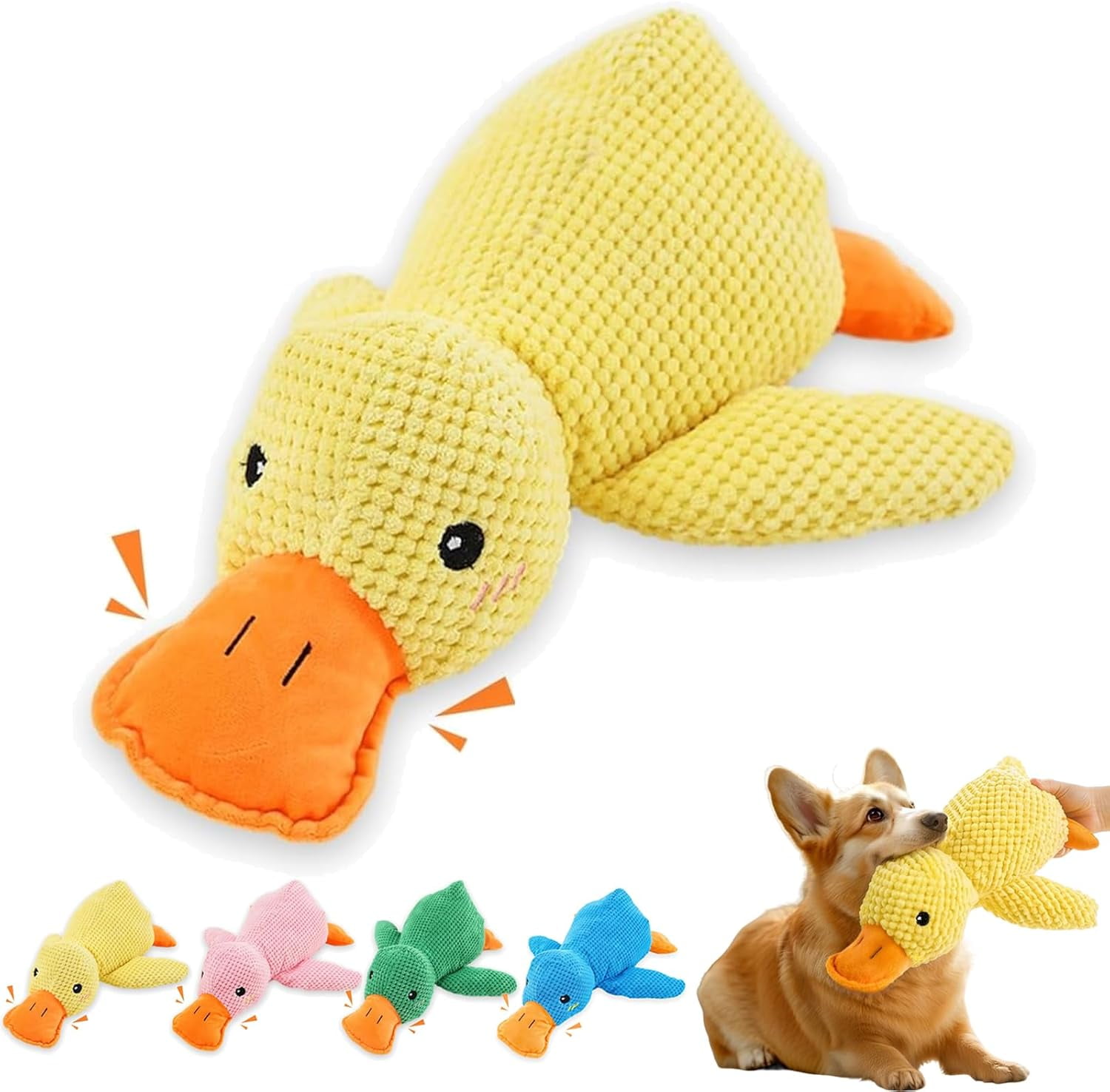 Paw Love Duck, 2026 New Paw Love Calming Dog Toy, Soft Plush Chew Toy ...
