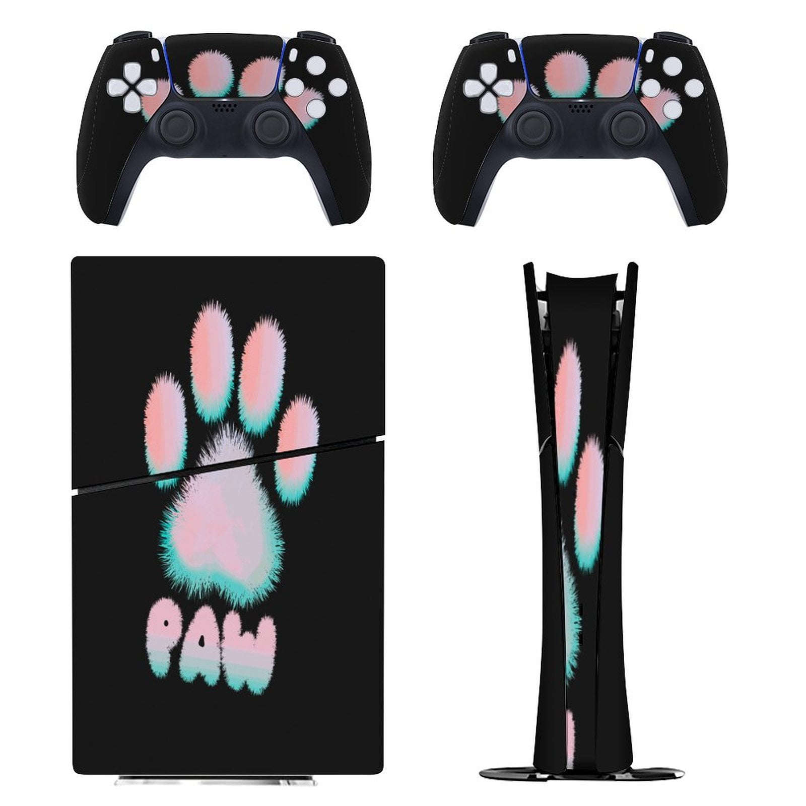 Paw PS5/PS5 Slim Digital Disc Skin Sticker For Console And Controller ...