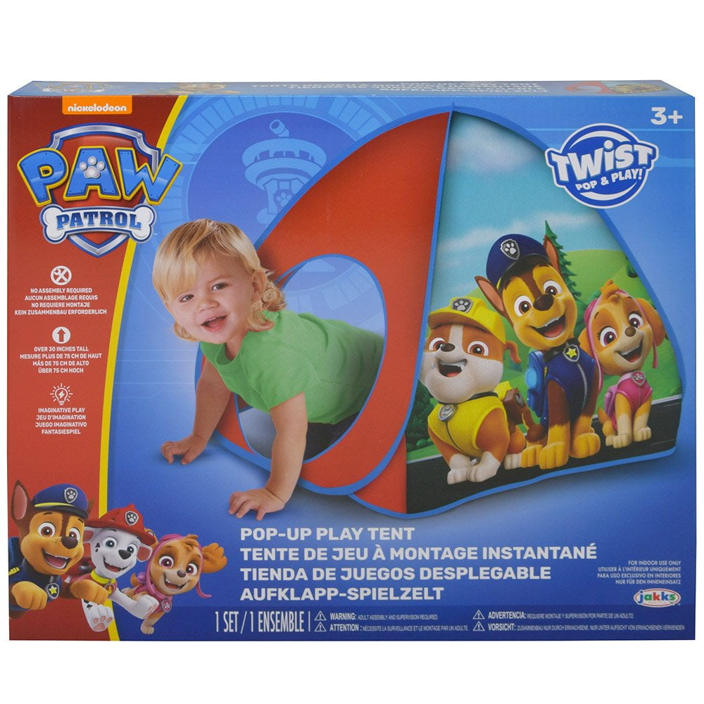 Paw Patrol Indoor Kids Basic POP UP Play Tent, Over 30 Inches Tall, Age ...