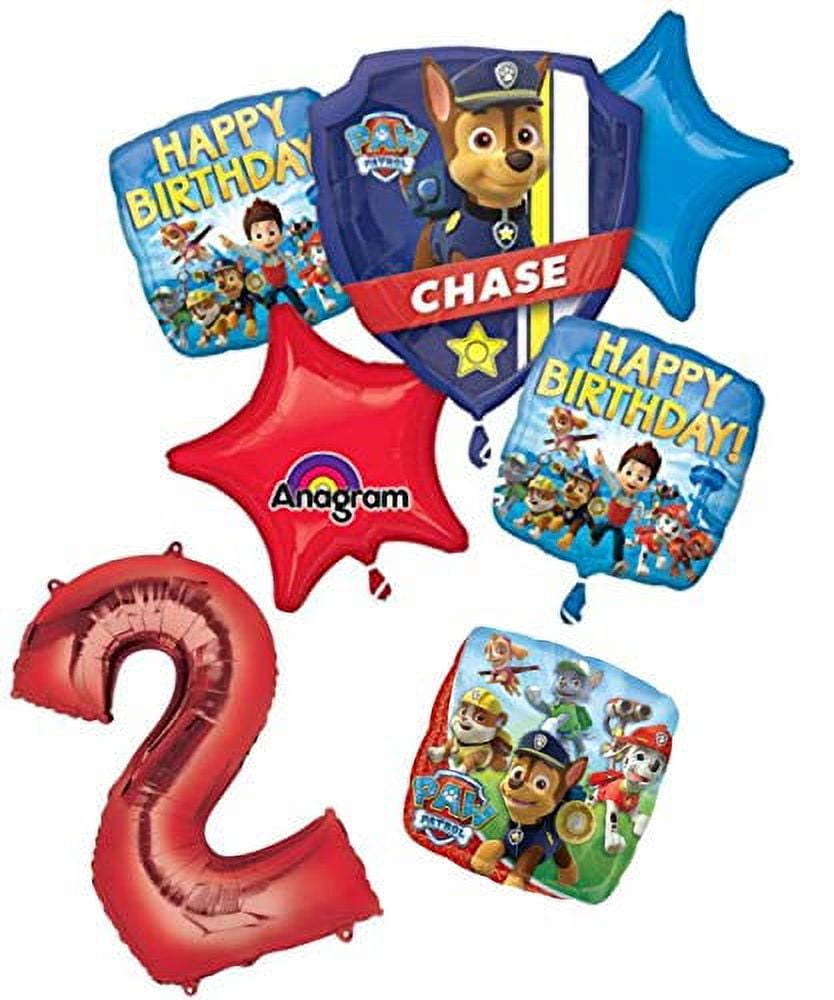 Paw Patrol Mylar Character Helium Balloons, 2 Year Old Birthday Party ...