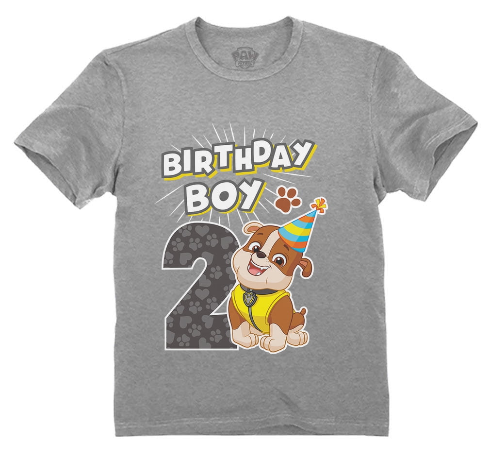 Paw Patrol 2nd Birthday Boy Shirt for Toddler Birthday Shirt: Celebrate ...