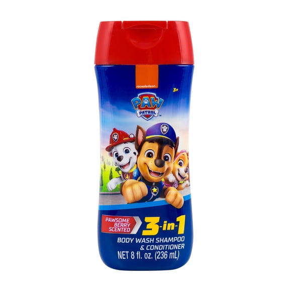 Paw Patrol 3 In 1 Body Wash Shampoo & Conditioner - 8oz - Pawsome Berry ...