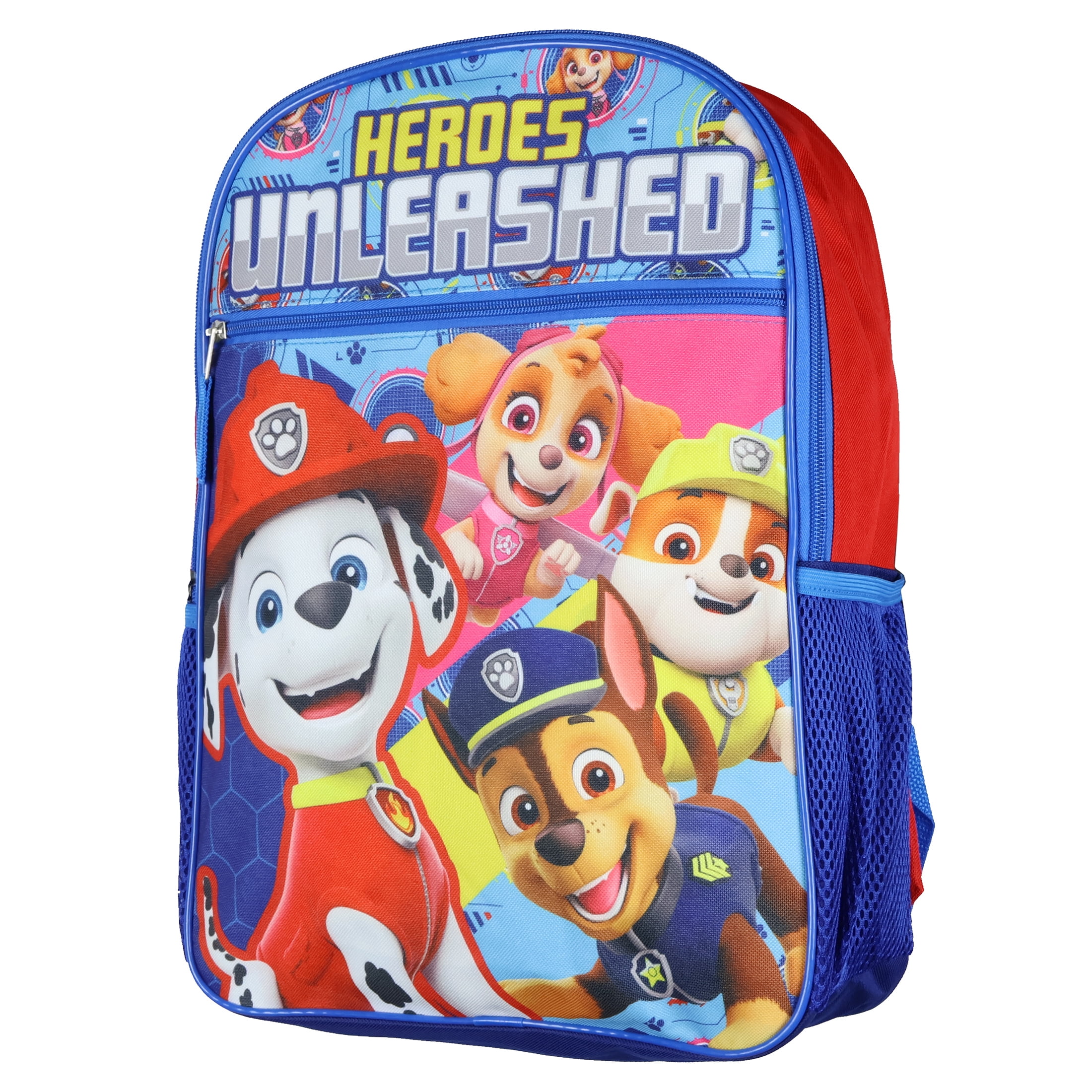 Paw Patrol Backpack | Heroes Unleashed Marshall Chase Rubble Skye Kids ...