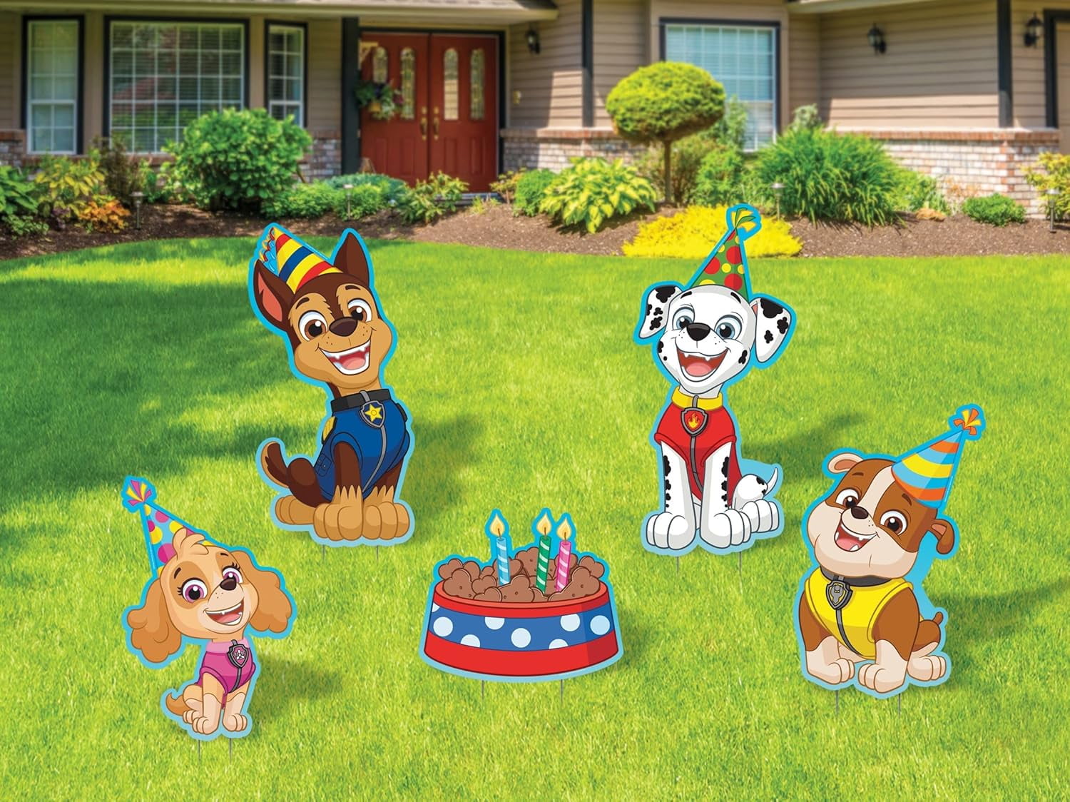 Paw Patrol Birthday Yard Signs with Metal Stakes, 18" Characters ...