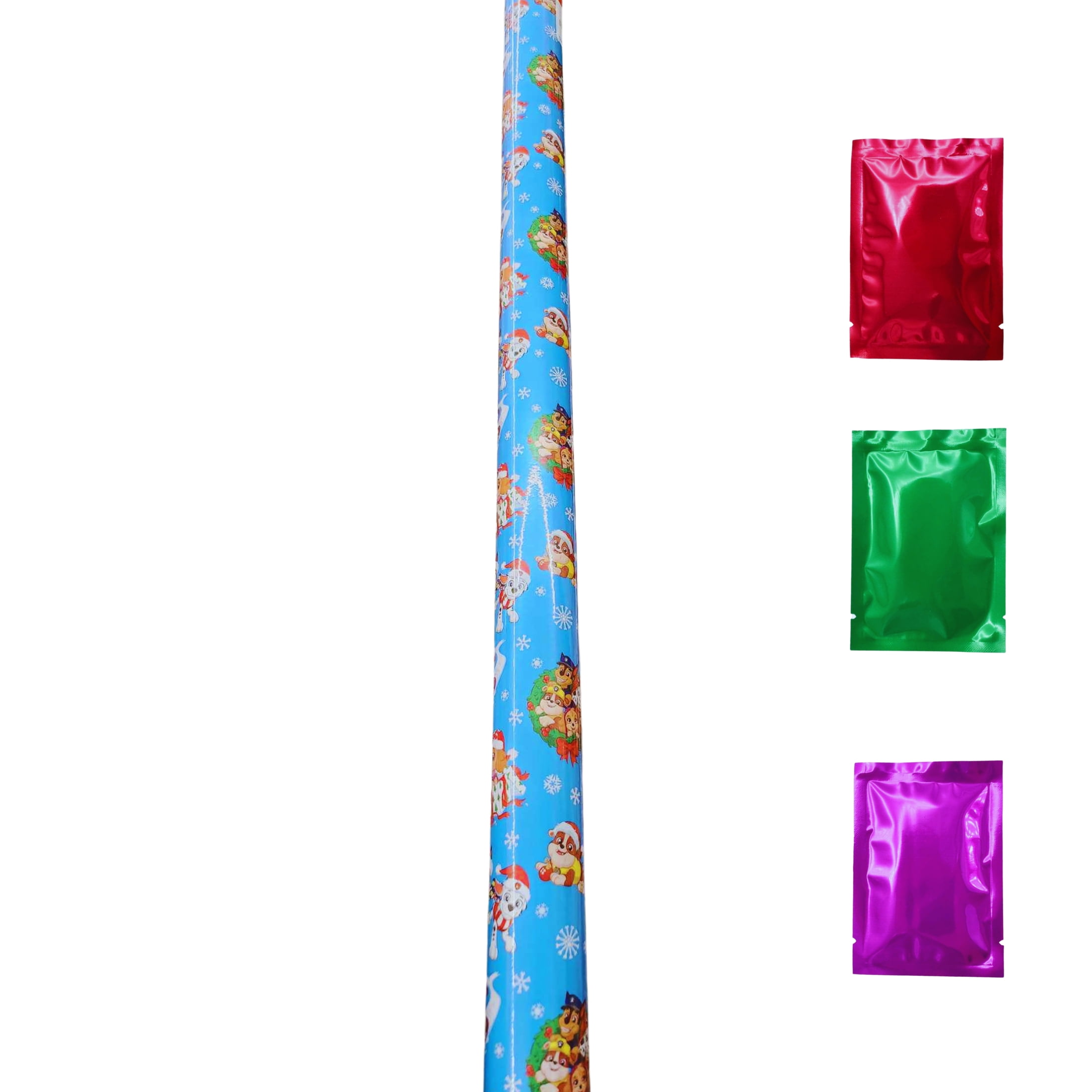 Paw Patrol Blue Christmas Premium Gift Wrapping Paper (1 Roll, Total 50 ...