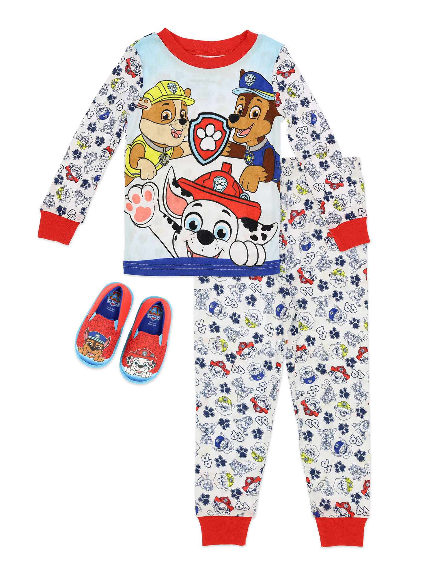 PAW Patrol Girls Short Sleeve & Leg Pajamas, Sizes 2T-8 - Walmart.com