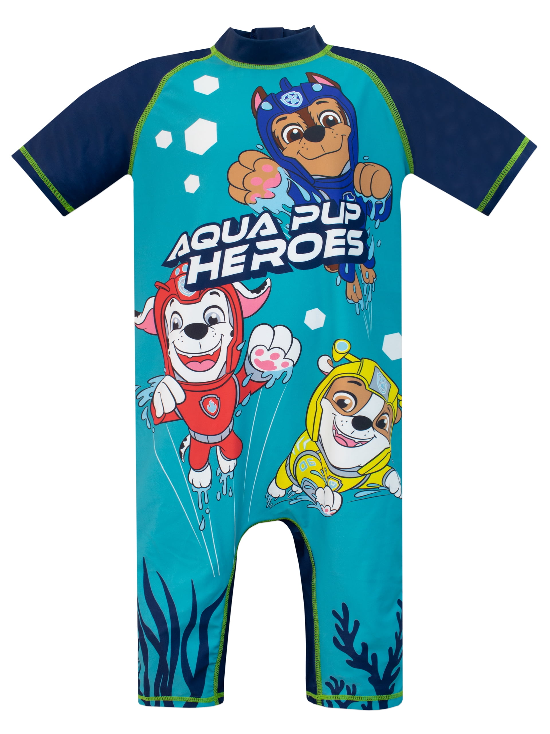 Paw Patrol Boys Aqua Pups Surfsuit Blue 2T-8 - Walmart.com