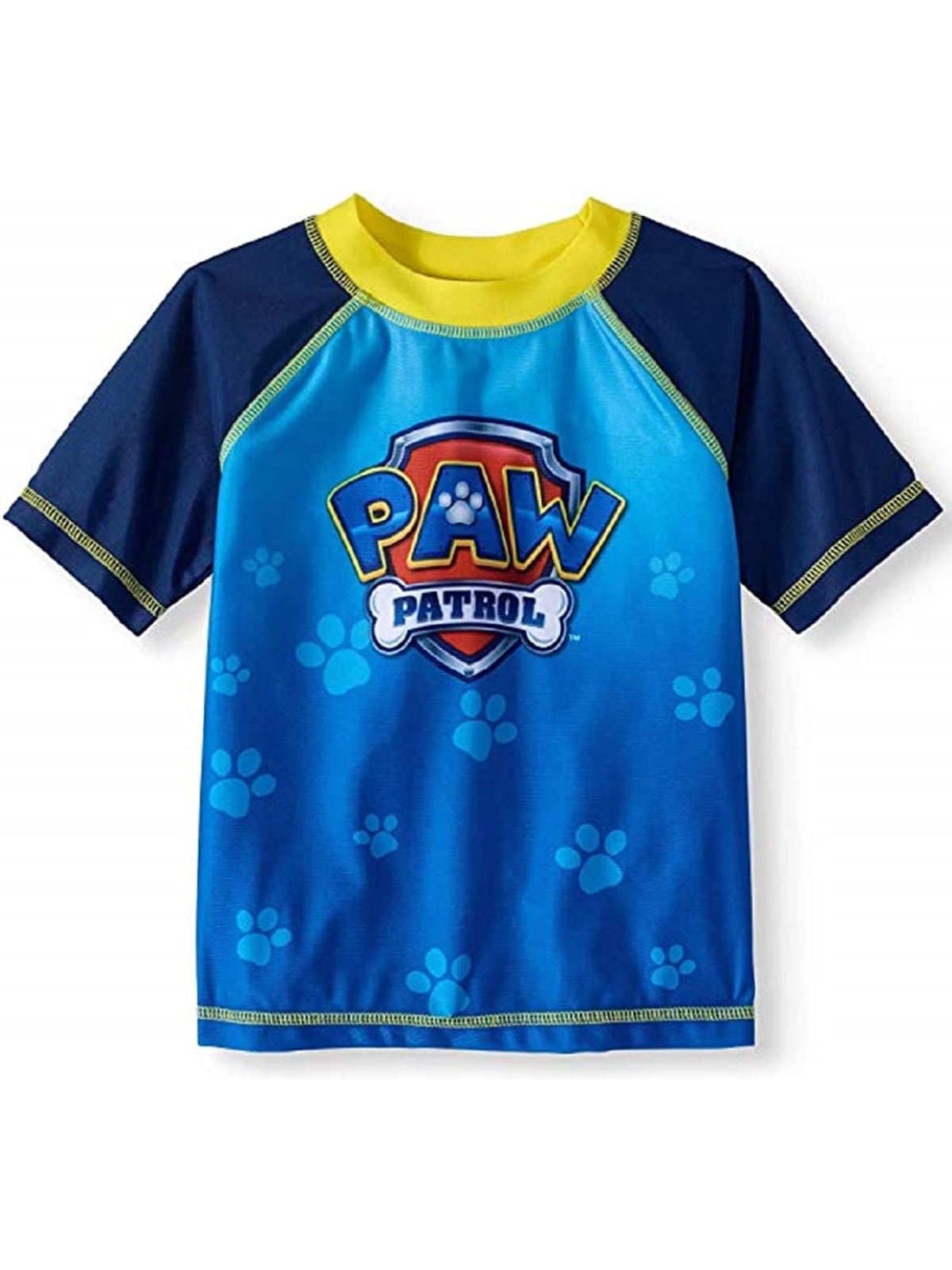 Paw Patrol Boys' Badge Logo Rash Guard (Toddler Boys) - Walmart.com