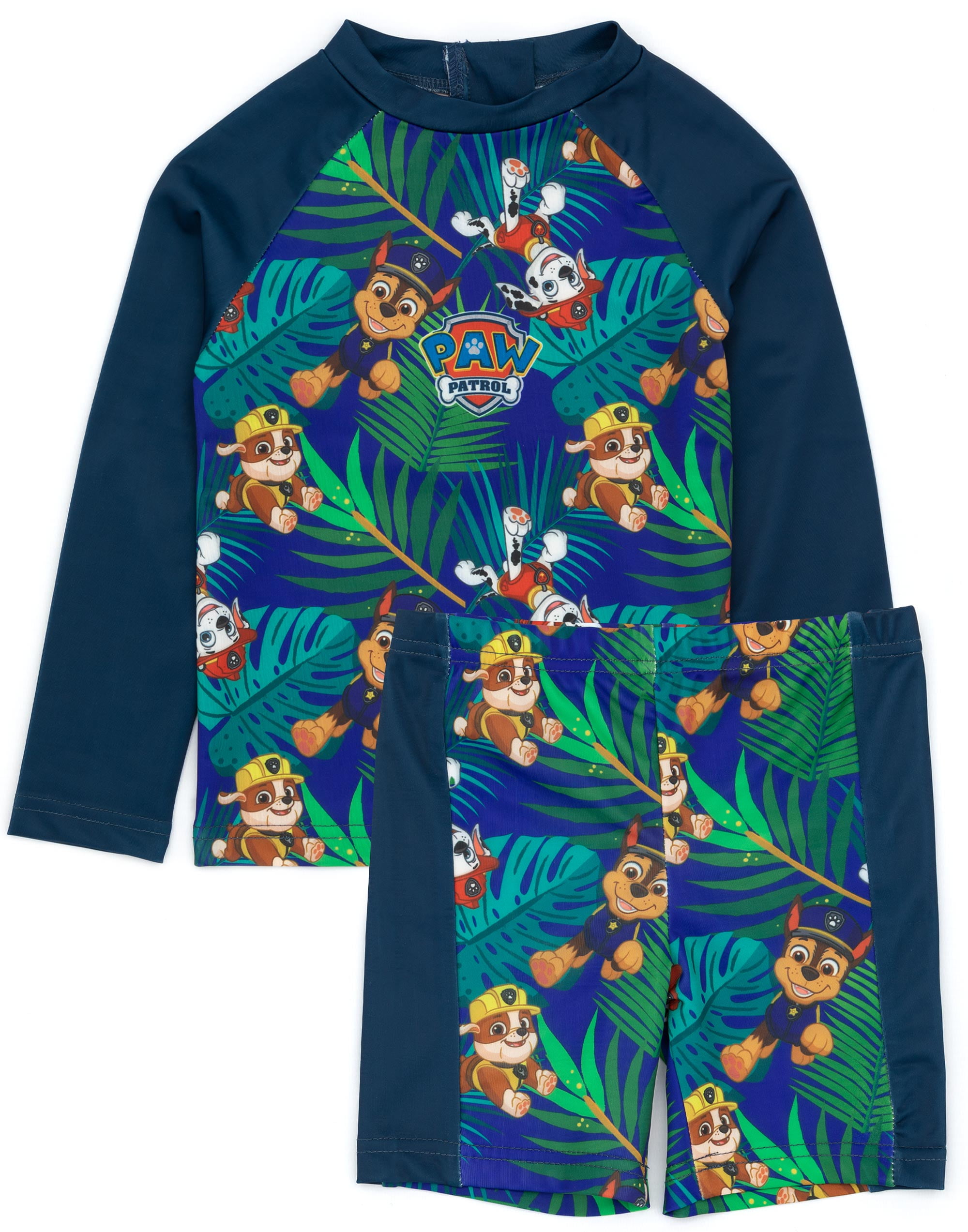 Paw Patrol Boys Blue 2 Piece Swim Set - Walmart.com