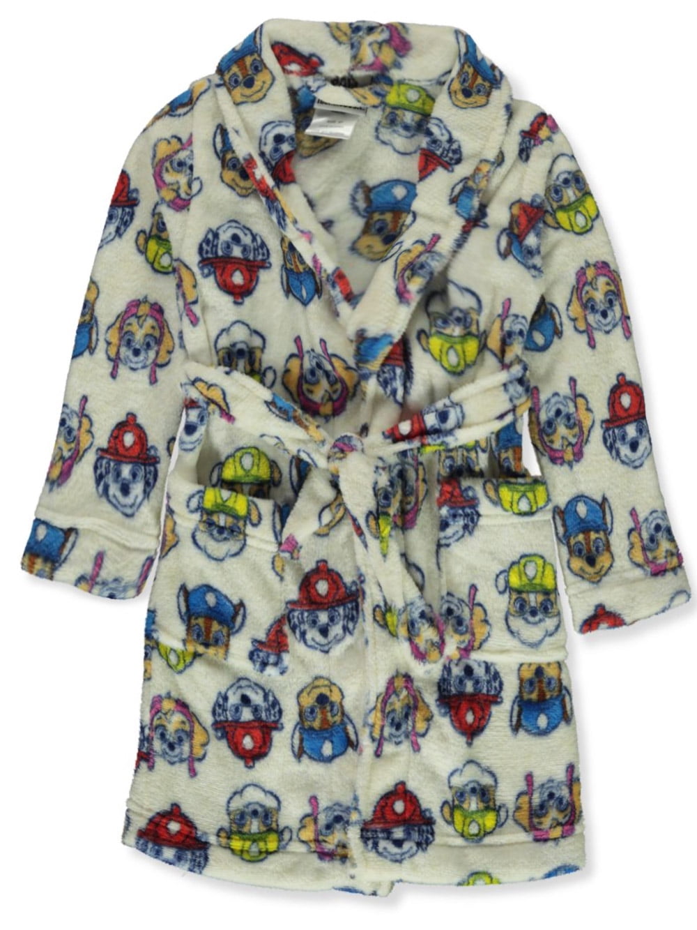 Paw Patrol Plush Bathrobe for Boys - Deluxe, Cream/Multi, 3T (Toddler ...