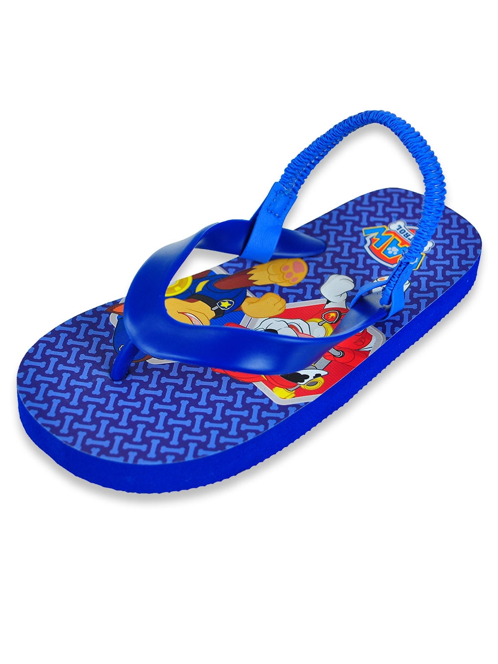 Paw Patrol Boys' Flip Flops (Sizes 5 - 12) Color: navy Size: 5/6 todder ...