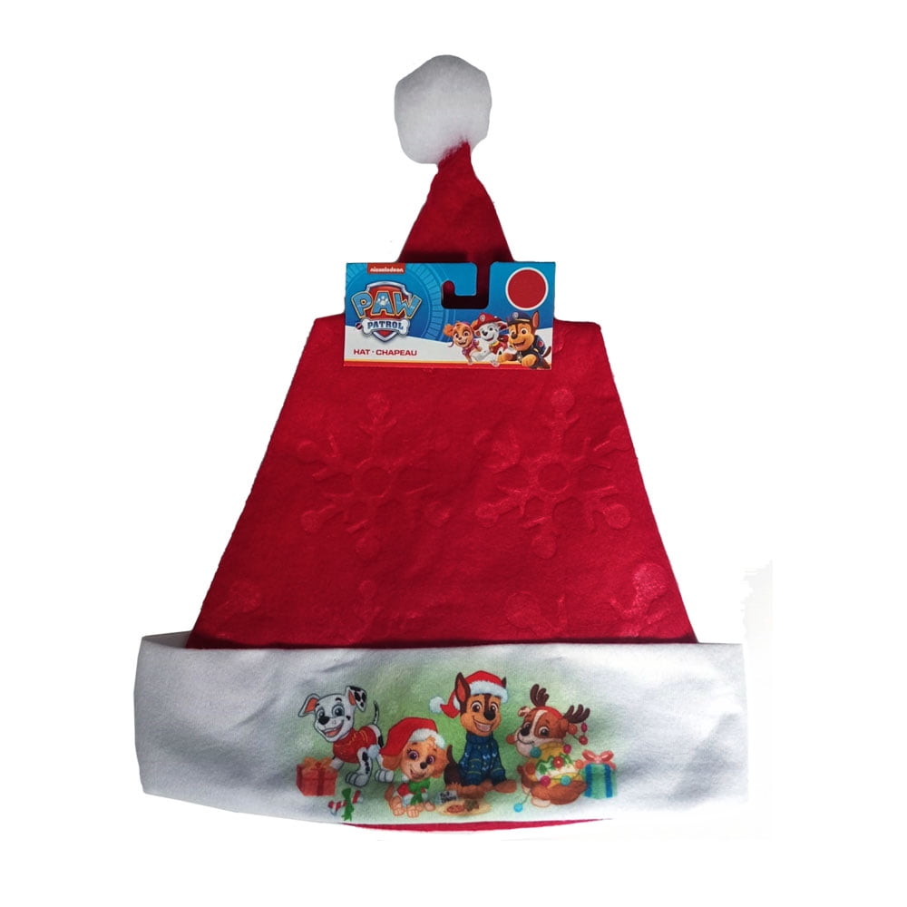 Paw Patrol Boys Girls Red Felt Santa Hat - Walmart.com