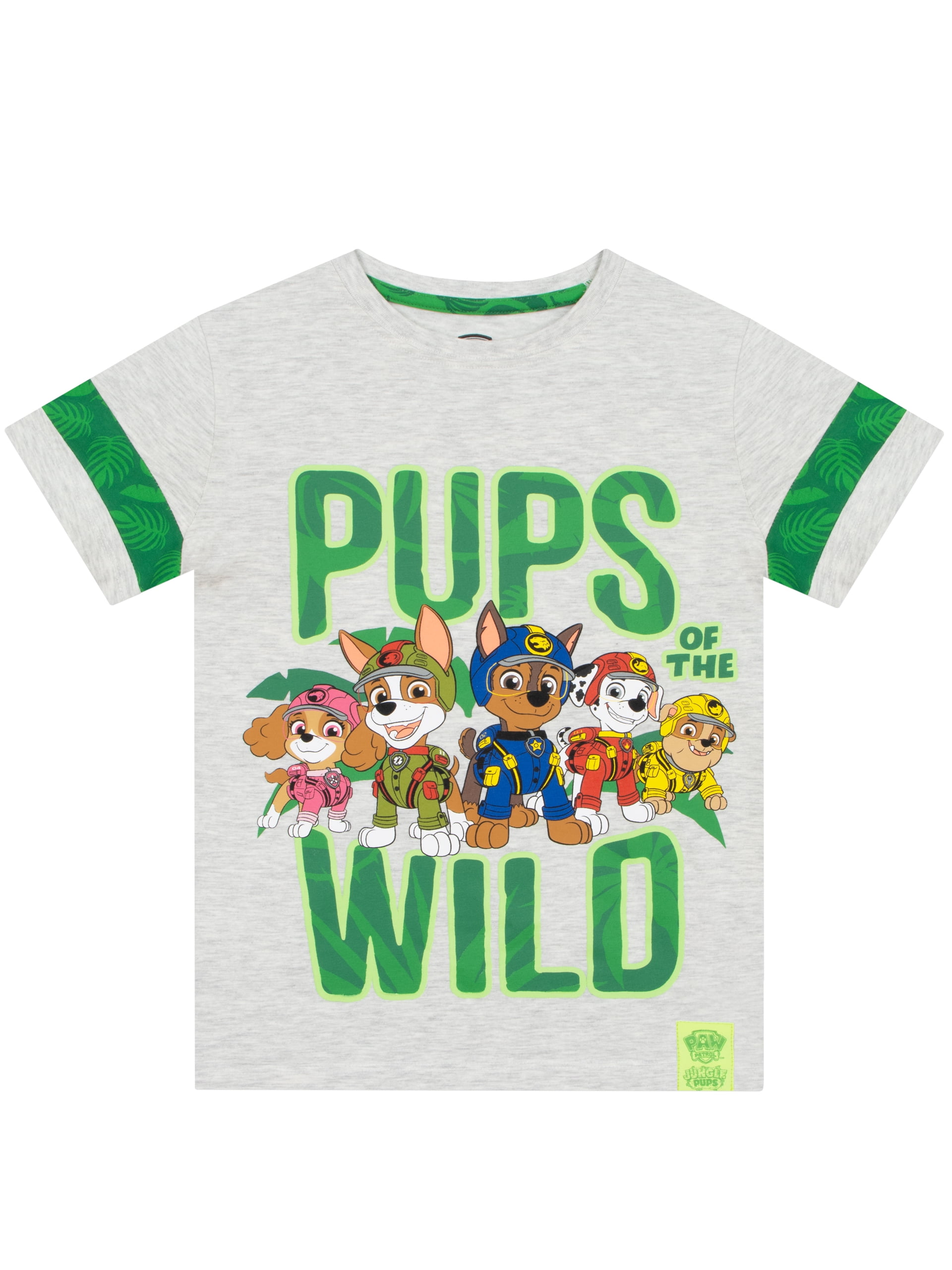 Paw Patrol Boys Jungle Pups T-Shirt Gray Sizes 2T-8 - Walmart.com