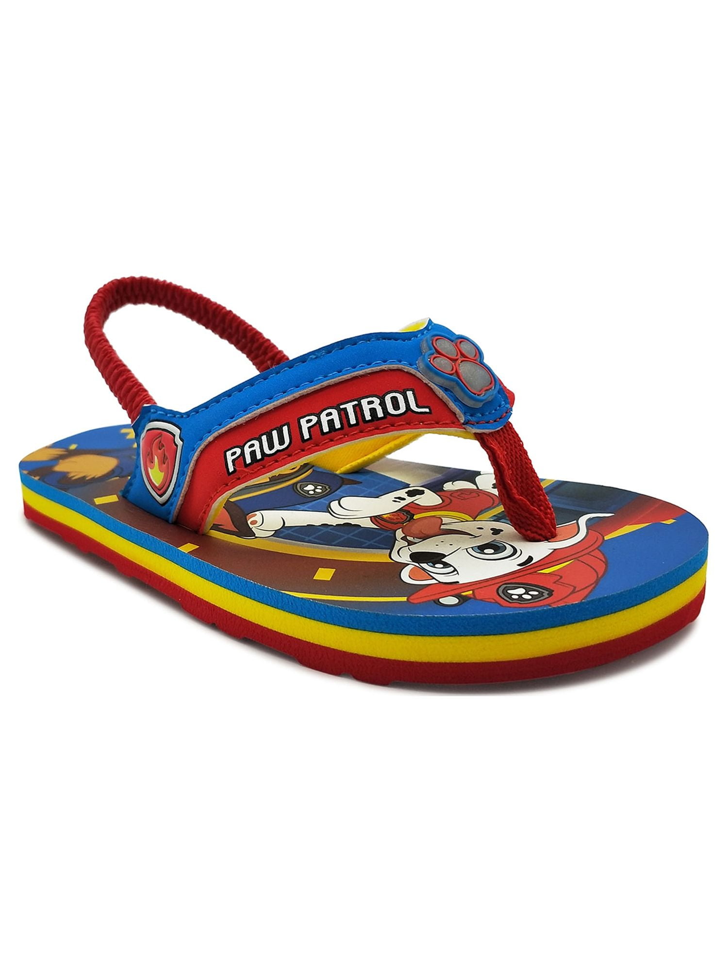Paw Patrol Boys' Shoes Backstrap Lighted Flip Flops, Blue, 13/1 ...