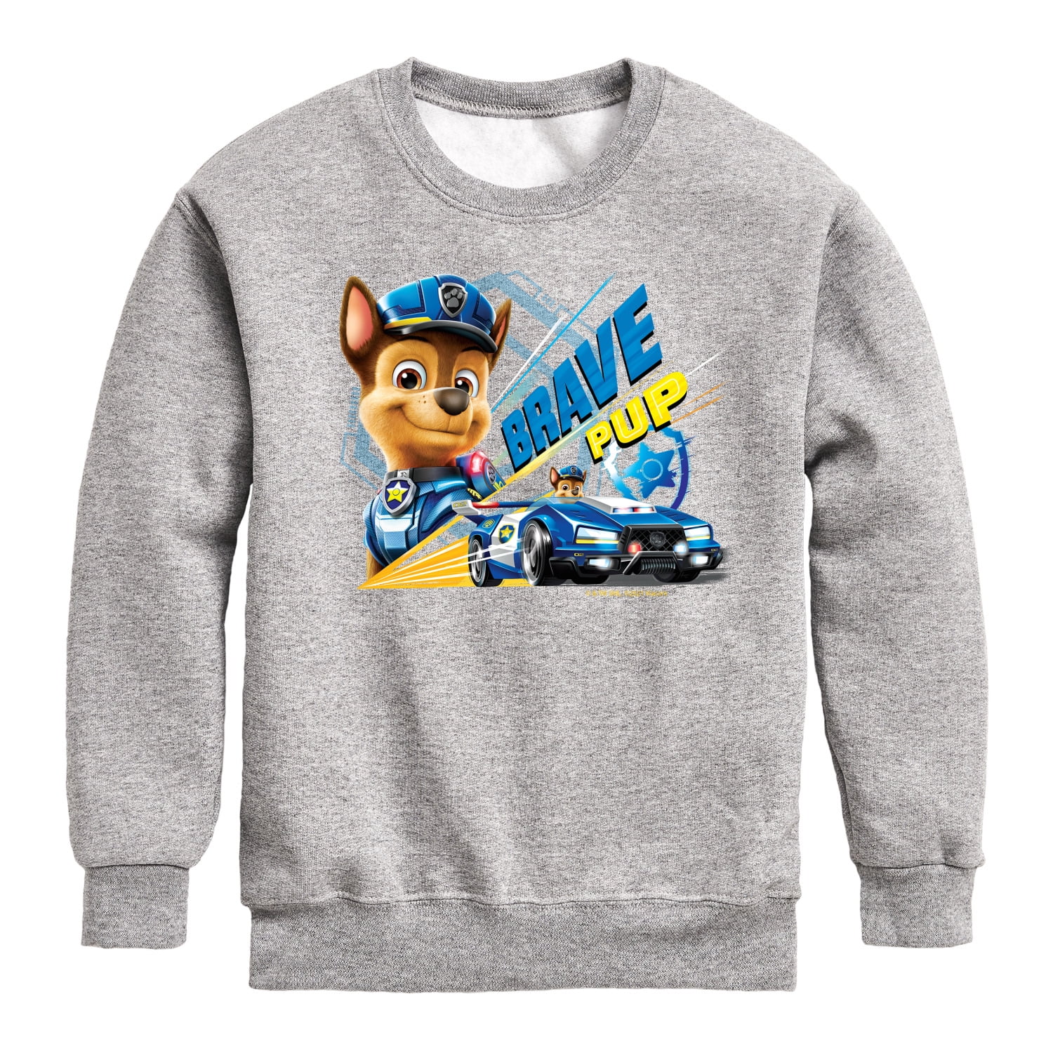 Paw Patrol - Brave Pup - Toddler And Youth Crewneck Fleece Sweatshirt ...