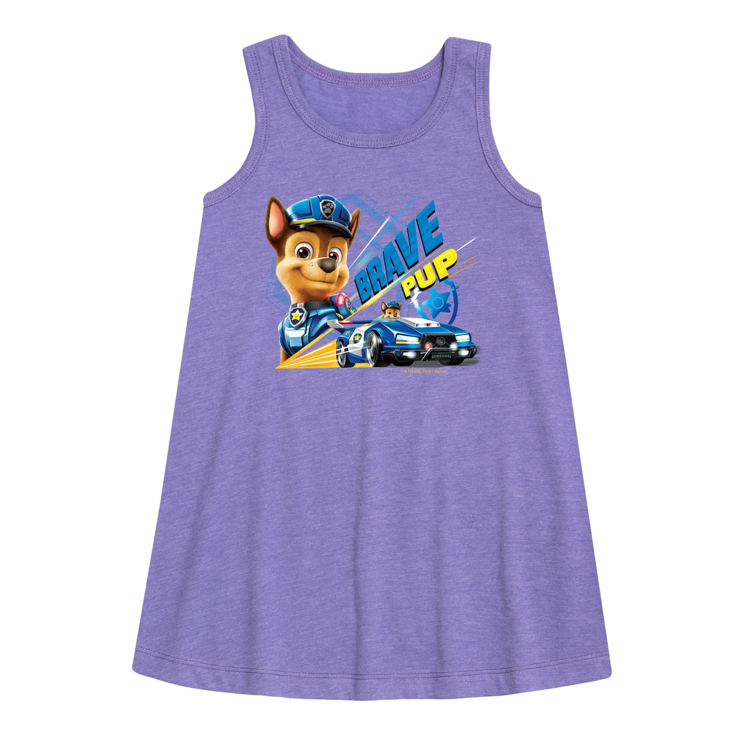Paw Patrol - Brave Pup - Toddler and Youth Girls A-line Dress - Walmart.com