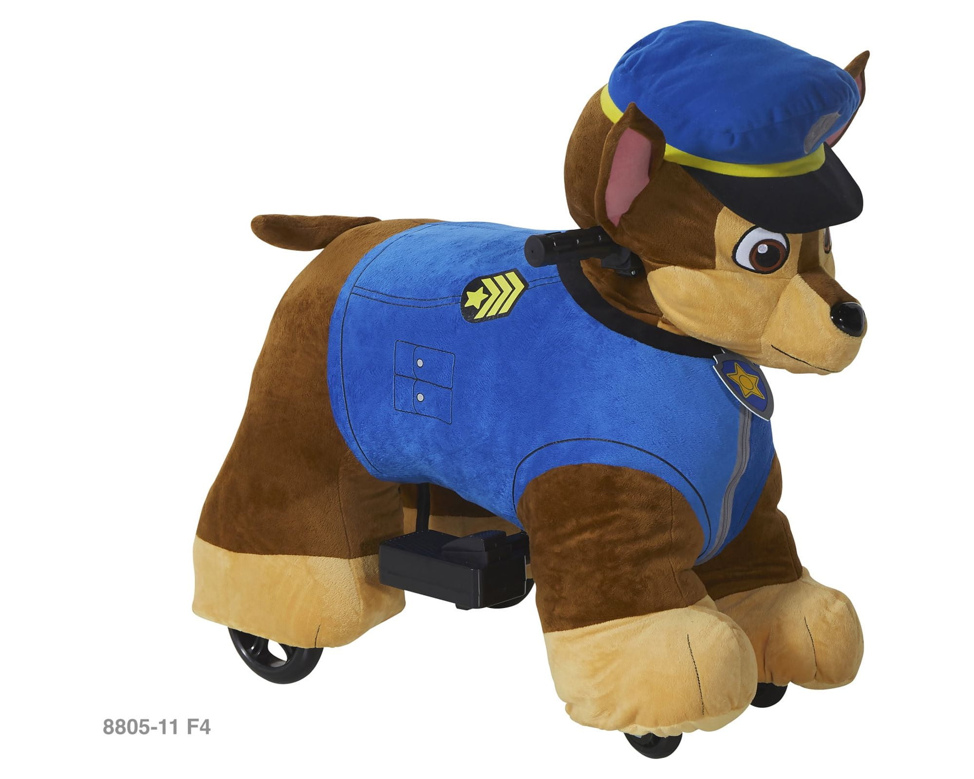 Paw Patrol Chase 6V Plush Ride-On Powered Ride-On with Sound Effects, 2 ...