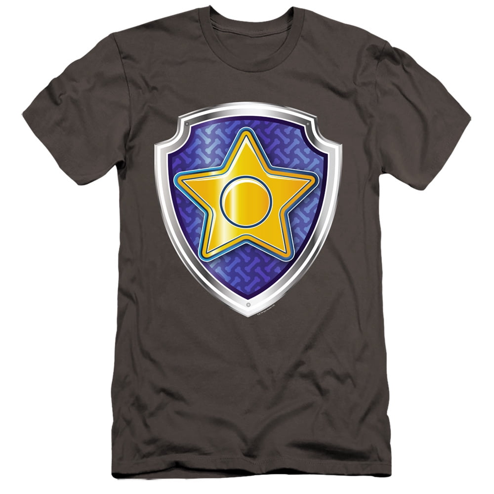 Paw Patrol Chase Badge Unisex Adult Canvas Brand T Shirt - Walmart.com