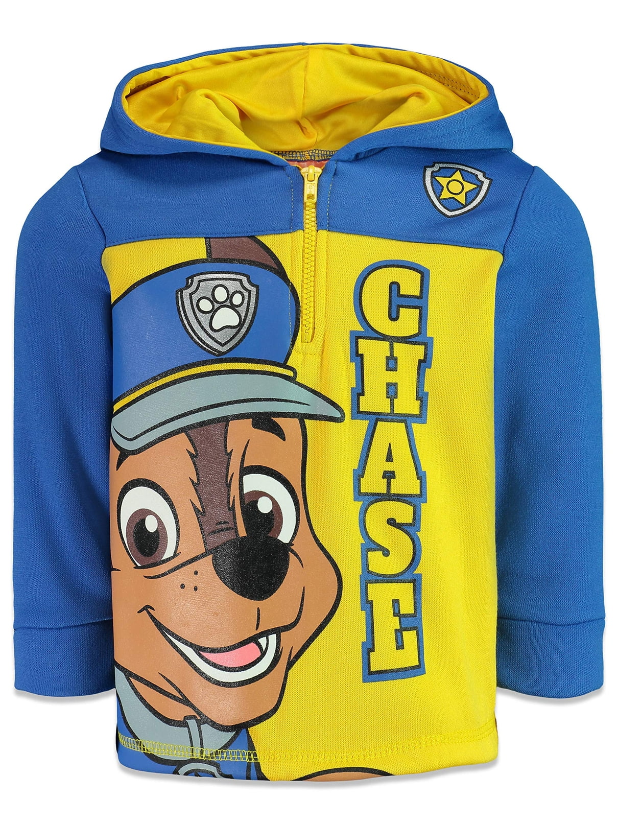 Paw Patrol Chase Little Boys Half Zip Hoodie Toddler to Little Kid ...