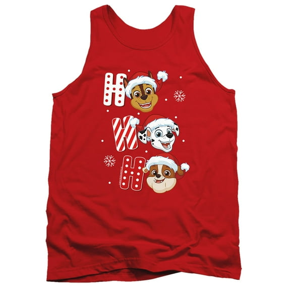 Paw Patrol Chase Marshall Rubble Christmas Santa Hats Unisex Adult Tank ...