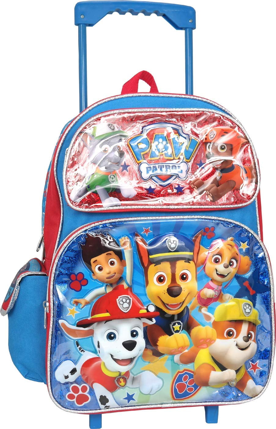 Paw Patrol Chase Marshall Rubble Rocky Skye 16" inches Large Travel ...