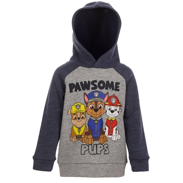 Paw Patrol Chase Marshall Rubble Toddler Boys Fleece Pullover Hoodie Toddler to Little Kid ...