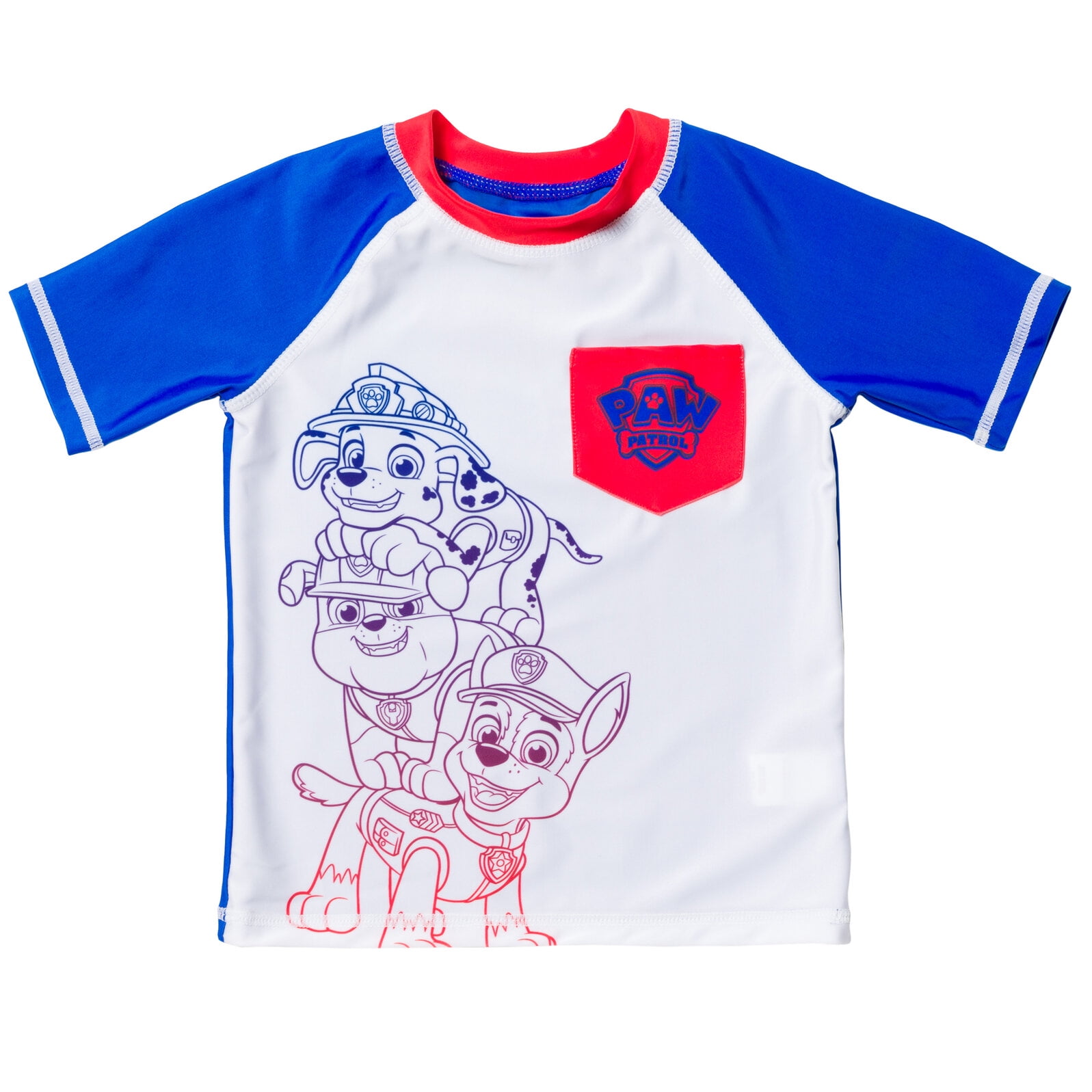 Paw Patrol Chase Marshall Rubble Toddler Boys Rash Guard Toddler to ...