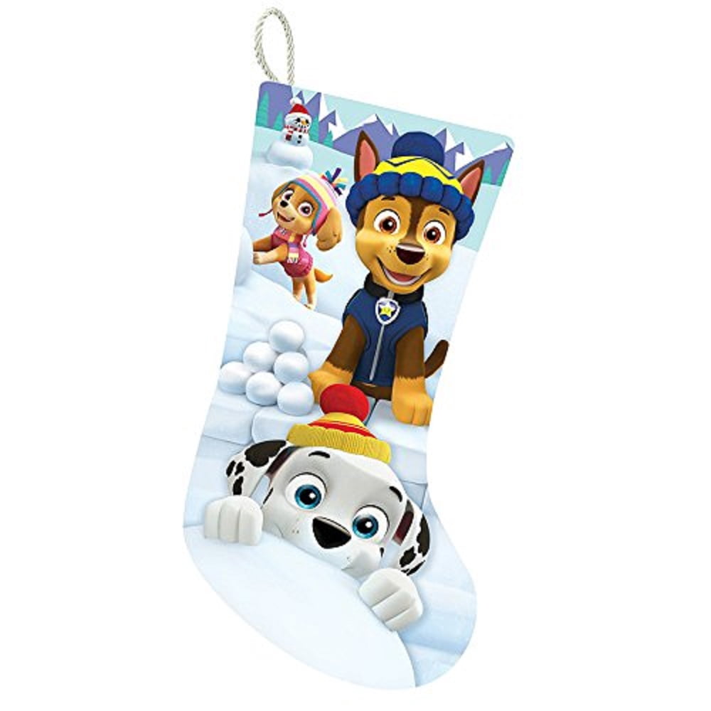 Paw Patrol Chase Marshall and Skye Christmas Stocking 19 Inch PP7171 ...