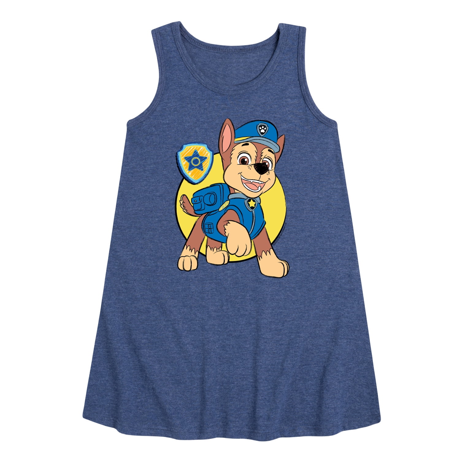Paw Patrol - Chase Sketch - Toddler & Youth Girls A-line Dress ...