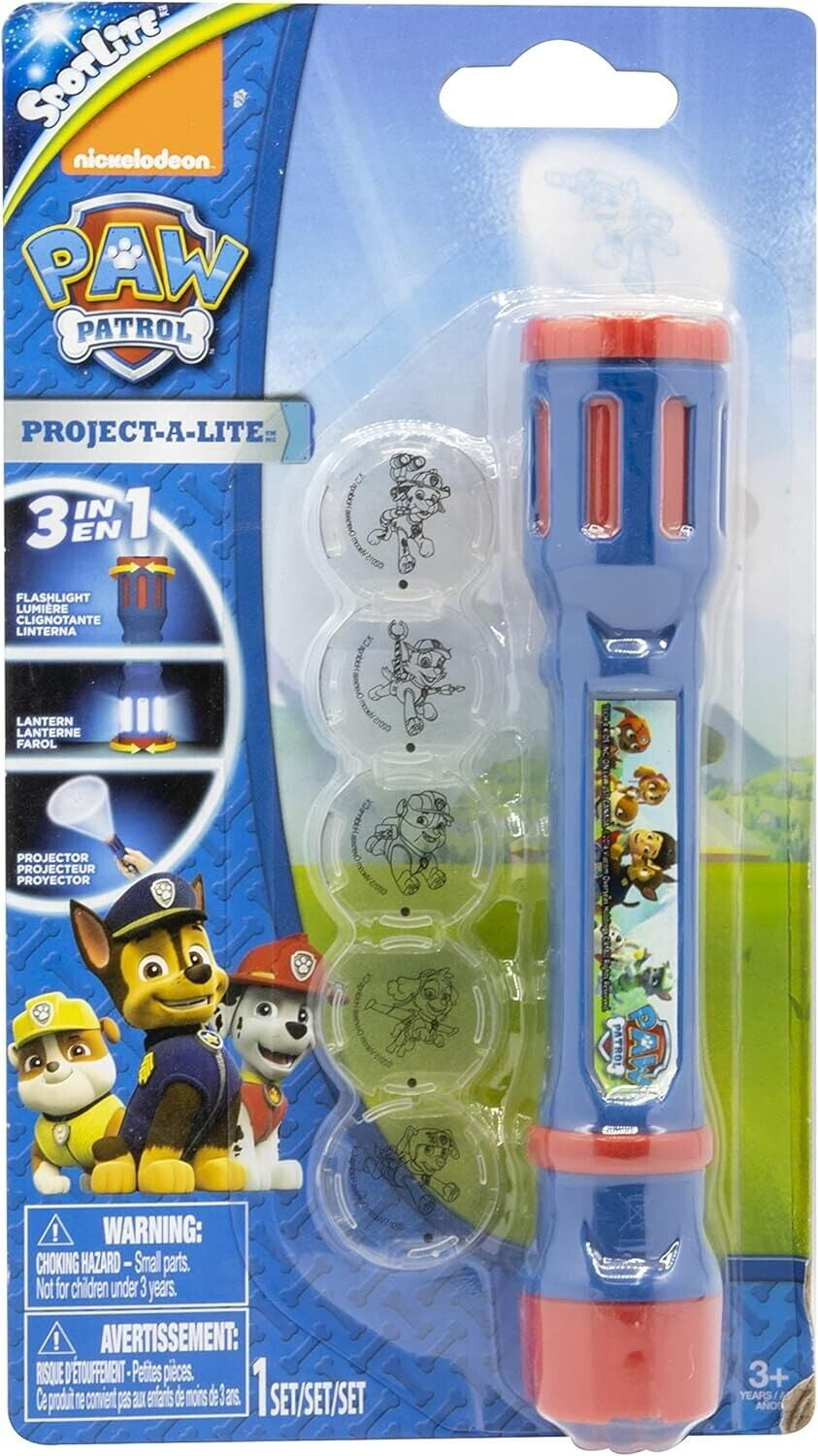 Paw Patrol Children's Flashlight and Projector Toy LED Flashlight ...