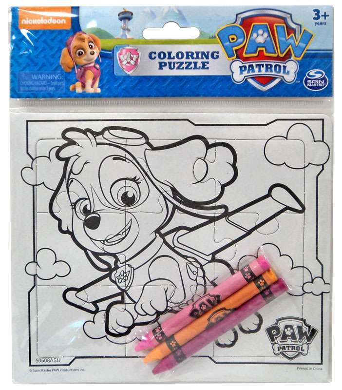 Paw Patrol Coloring Puzzle Set - Walmart.com