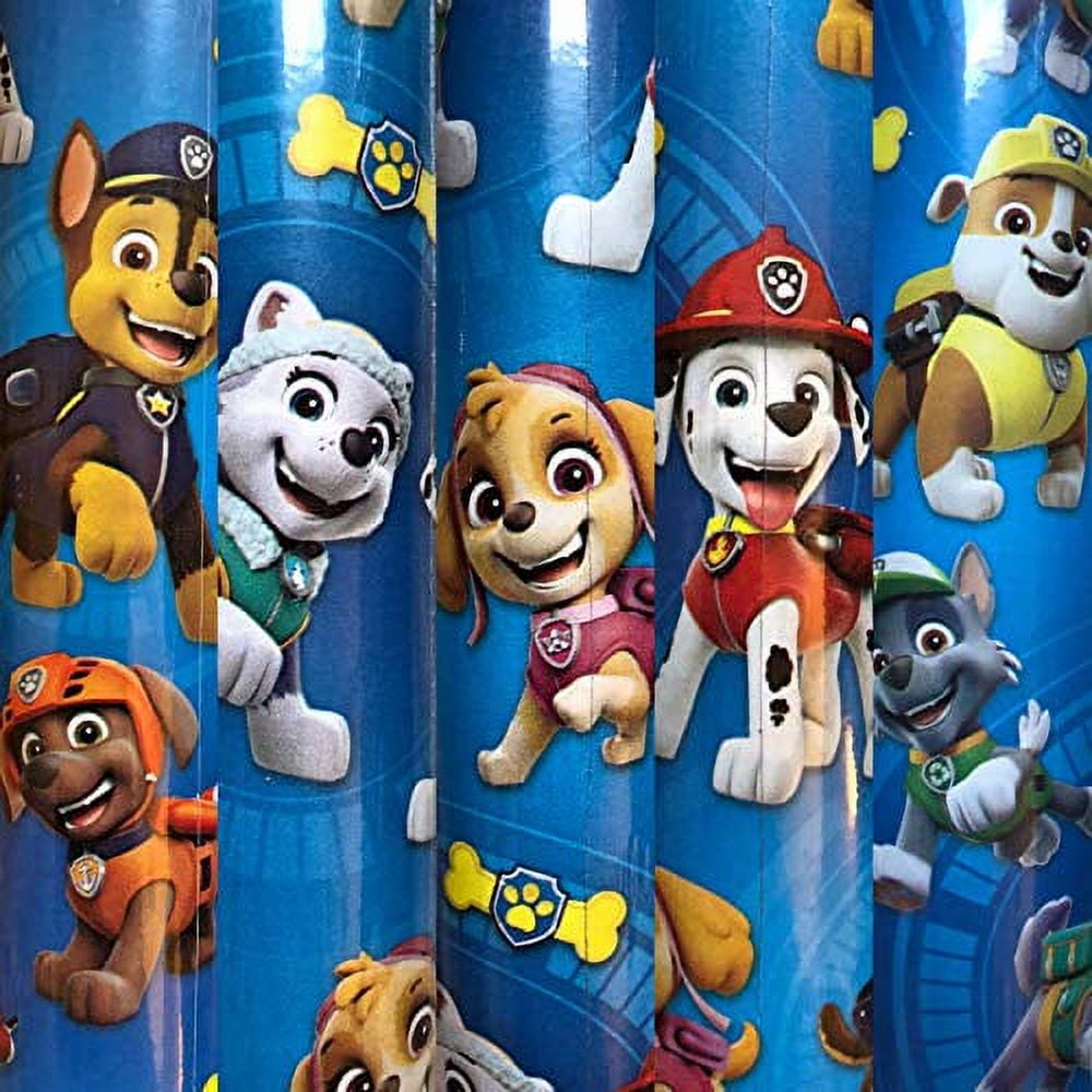 Paw Patrol Crew Birthday Wrapping Paper 22.5 Sq ft Roll - Walmart.com