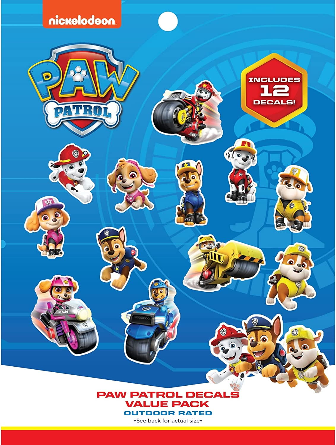 Nickelodeon Paw Patrol Skye Pup Play Decals - Set of 12 Vinyl Stickers ...