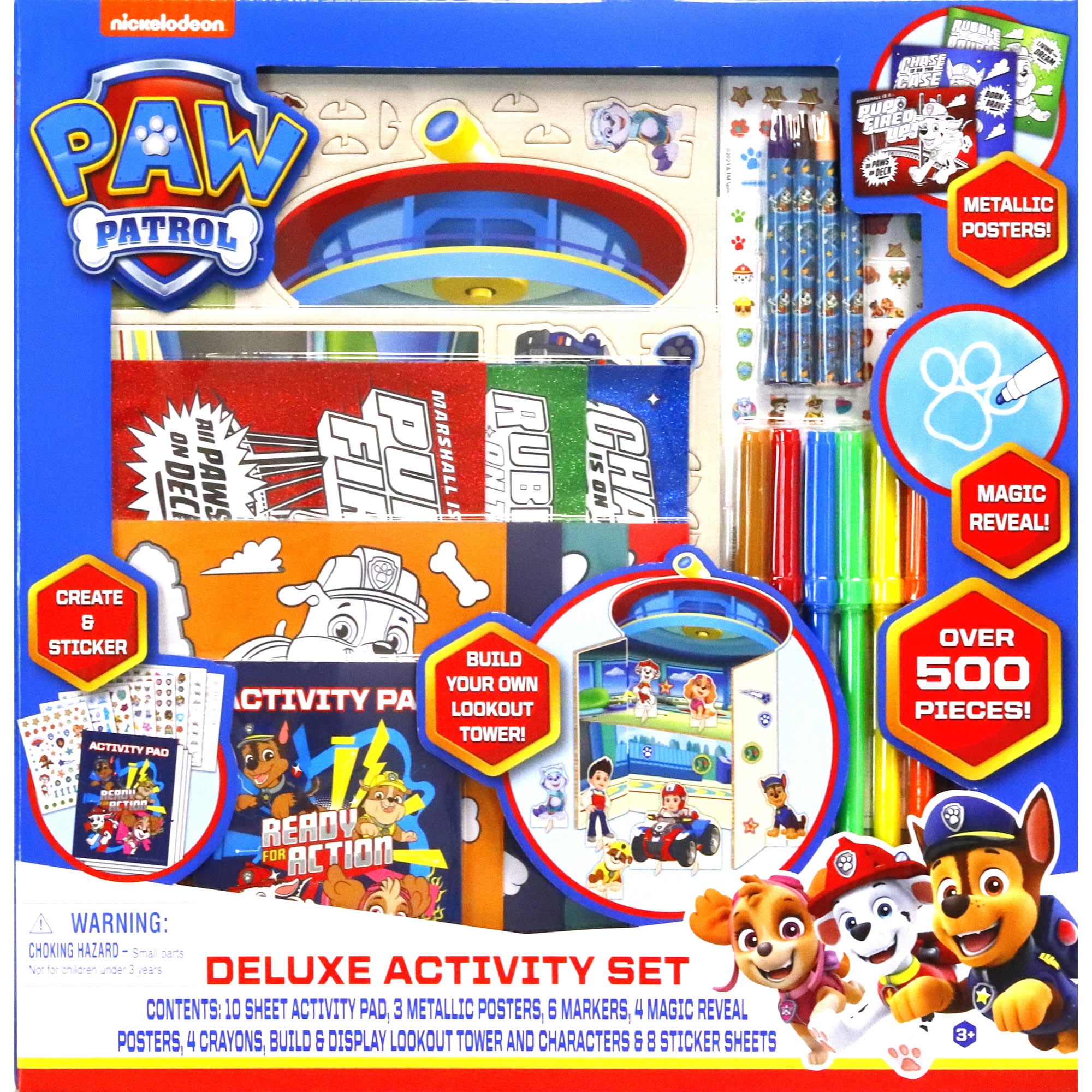 Paw Patrol Deluxe Activity Set, Build Your Own Lookout Tower, Kids Ages ...