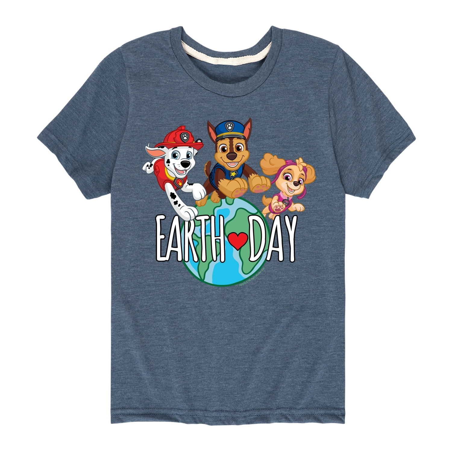 Paw Patrol - Earth Day Globe - Toddler And Youth Short Sleeve Graphic T ...