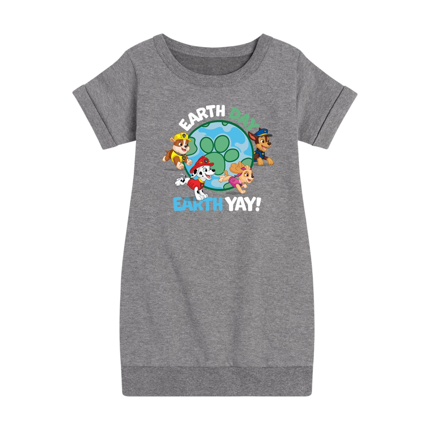 Paw Patrol - Earth Day Yay - Toddler And Youth Girls Fleece Dress ...