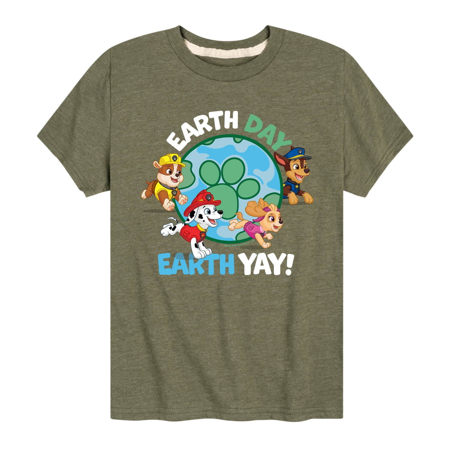 Paw Patrol - Earth Day Yay - Toddler And Youth Short Sleeve Graphic T ...