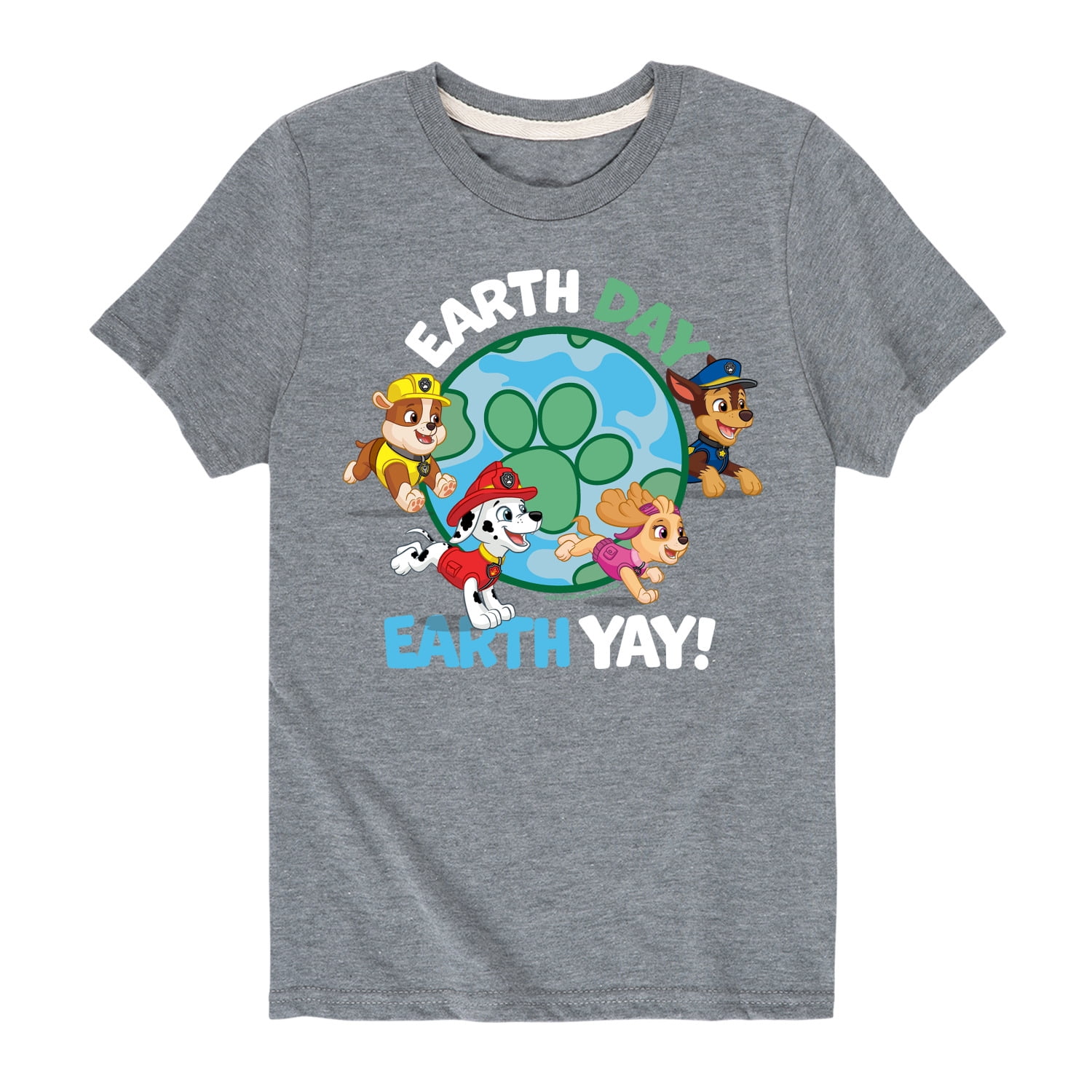 Paw Patrol - Earth Day Yay - Toddler And Youth Short Sleeve Graphic T ...