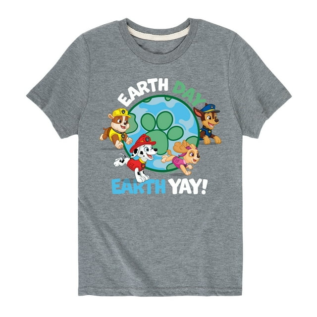 Paw Patrol - Earth Day Yay - Toddler And Youth Short Sleeve Graphic T ...